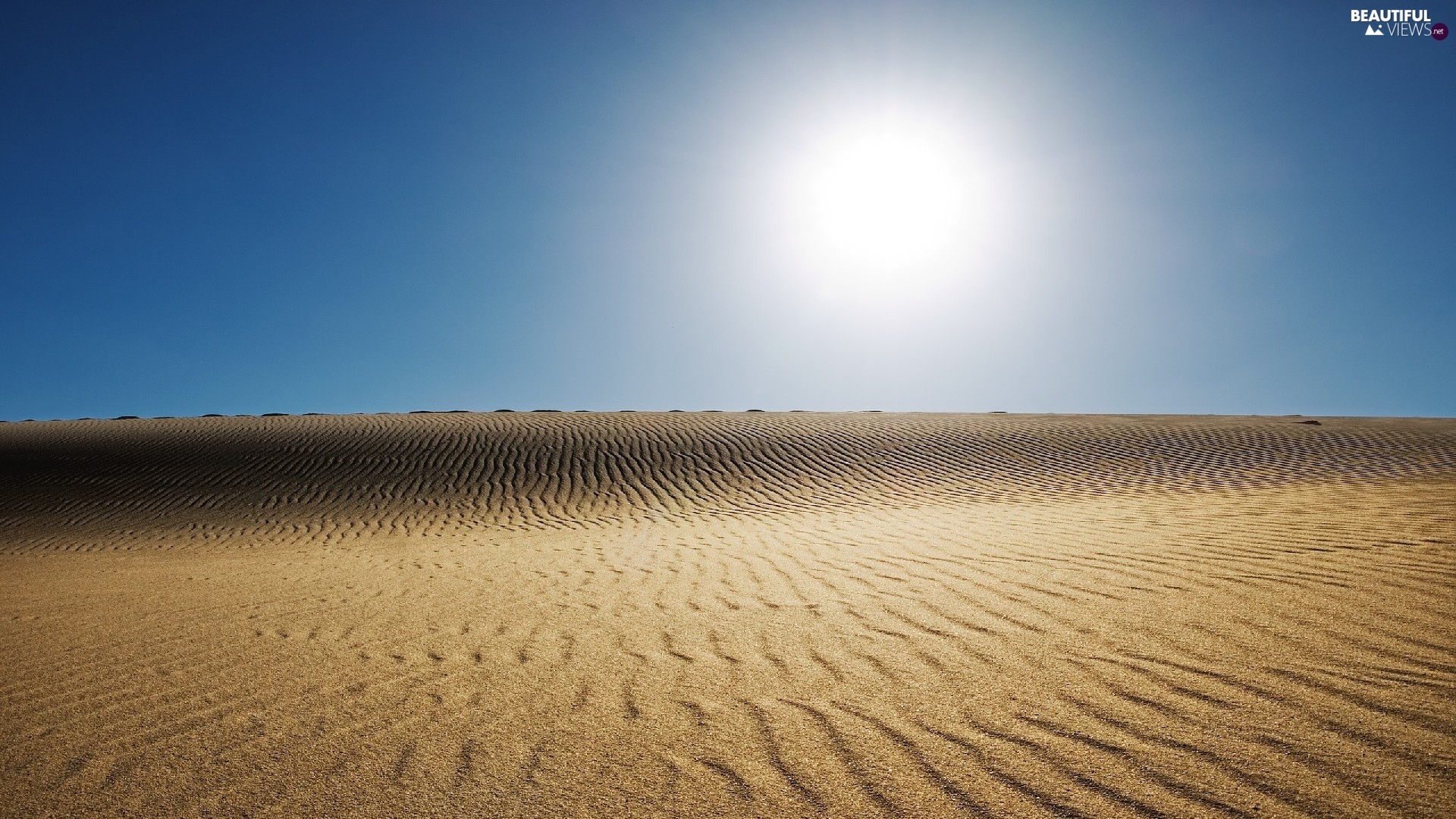 Desert, Sky, sun, horizon - Beautiful views wallpapers: 1920x1080